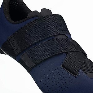 Fizik mens Tempo Powerstrap cycling footwear, Navy/Black, 9.5 - 10 US