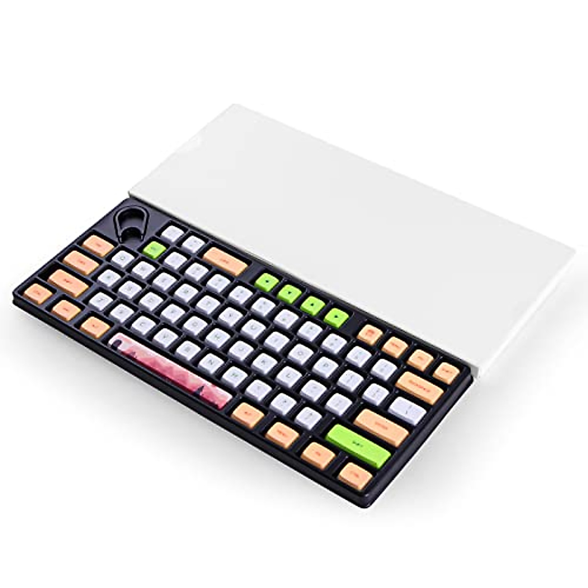 KEMOVE XDA Profile PBT Keycaps for 60% Percent Mechanical Gaming Keyboard, 70 Keys ANSI US Layout Maple Theme Keycaps Set (Keycaps only)