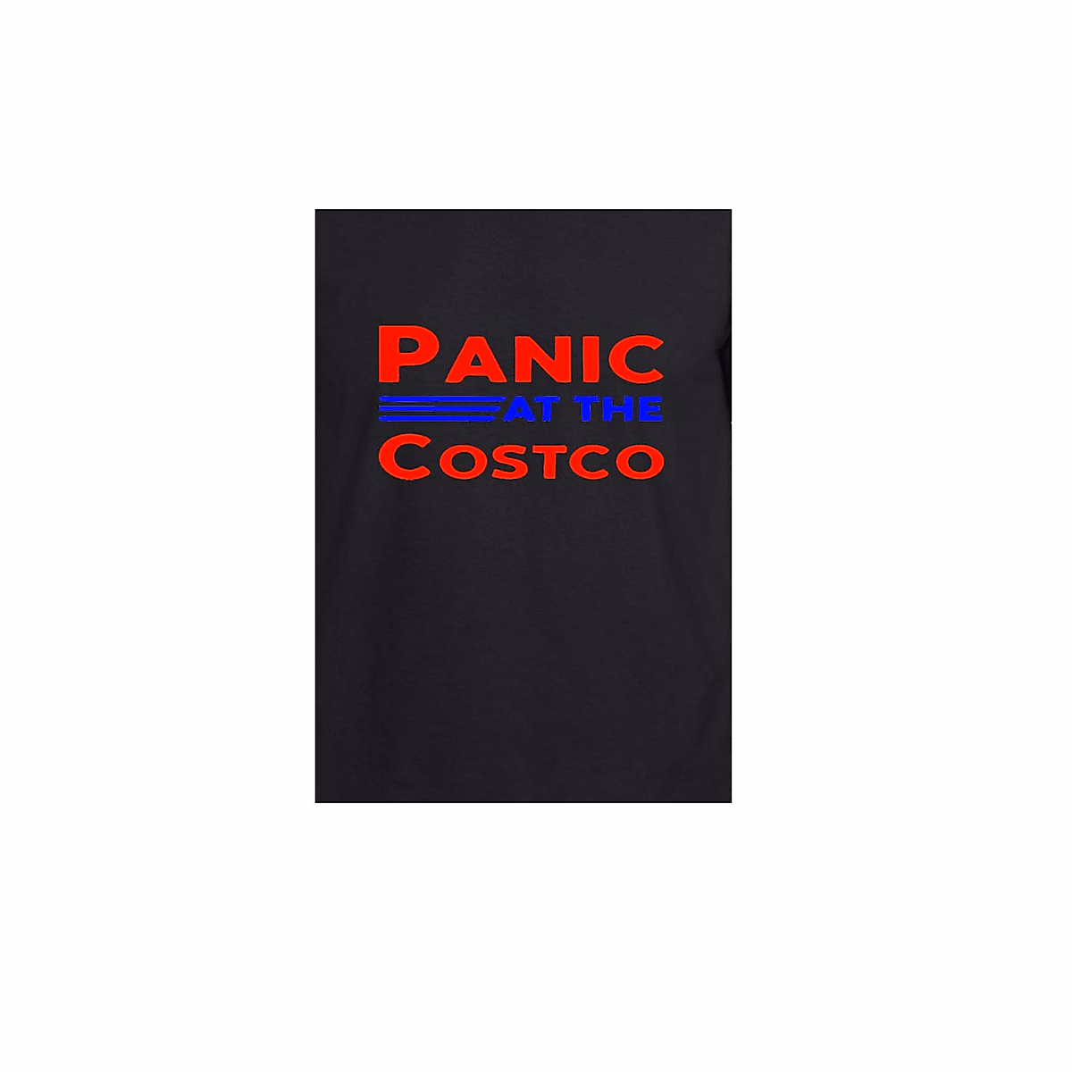 ALLNTRENDS Men's T Shirt Panic At The Costco Funny Toilet Paper Tee Germs Tshirt (M, White)