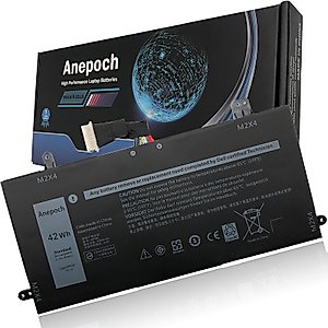 Anepoch J0PGR Laptop Battery Replacement for Dell Latitude 12 5285 5290 2-in-1 T17G Tablet Series Notebook 0J0PGR JOPGR 1WND8 X16TW 0X16TW 0FTH6F FTH6F 7.6V 42Wh 5250mAh 4-Cell