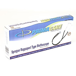 Primacare CSDS-9295-BK Sprague Rappaport Stethoscope, 30 in., Black (Pack of 25)