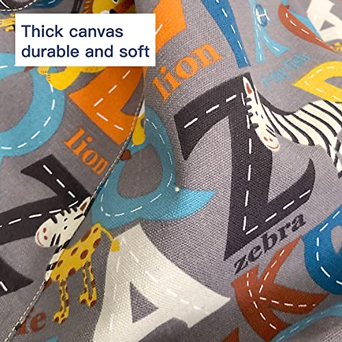 YuppieLife Kids Animal Storage Bean Bag Cover (No Filling) Extra Large stuff'n Sit|Toy Organizer|Carrying Handle|Available for Kids and Teenager|Cuddle Chair（27“,Letter）