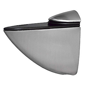 LTL Home Products Wallscapes Allure Glass Wave Floating Wall Shelf, 8"x40", Clear