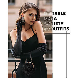 Women Ostrich Feather Tote Bag Heart Shaped Fluffy Purse Clutch Feather Purse Feather Evening Handbag for Wedding Party(Black)