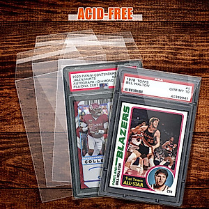 Sleeves for PSA Graded Slabs Ultra Protection for The Graded Card for Pro Collector (100Pack)