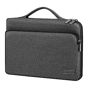 MoKo 9-11 Inch Tablet Sleeve Bag Carrying Case with Retractable Handle Fits New 11-inch iPad Pro M4/iPad Air M2 2024, iPad Air 5/4th 10.9, iPad 10th Gen 10.9, iPad Pro 11, iPad 9/8th 10.2, Black&Gray