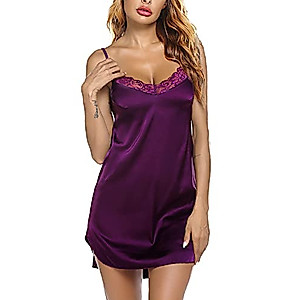 Avidlove Satin Lingerie for Women Sexy Nightgown Nightdress Full Slip