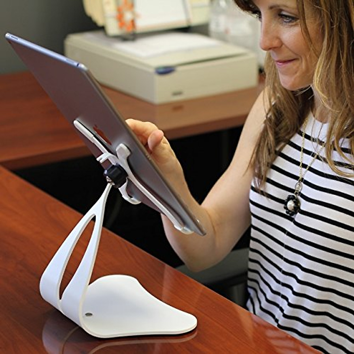 Thought Out Stabile PRO Pivoting iPad Stand - Black - Made in USA - Compatible with Apple iPad