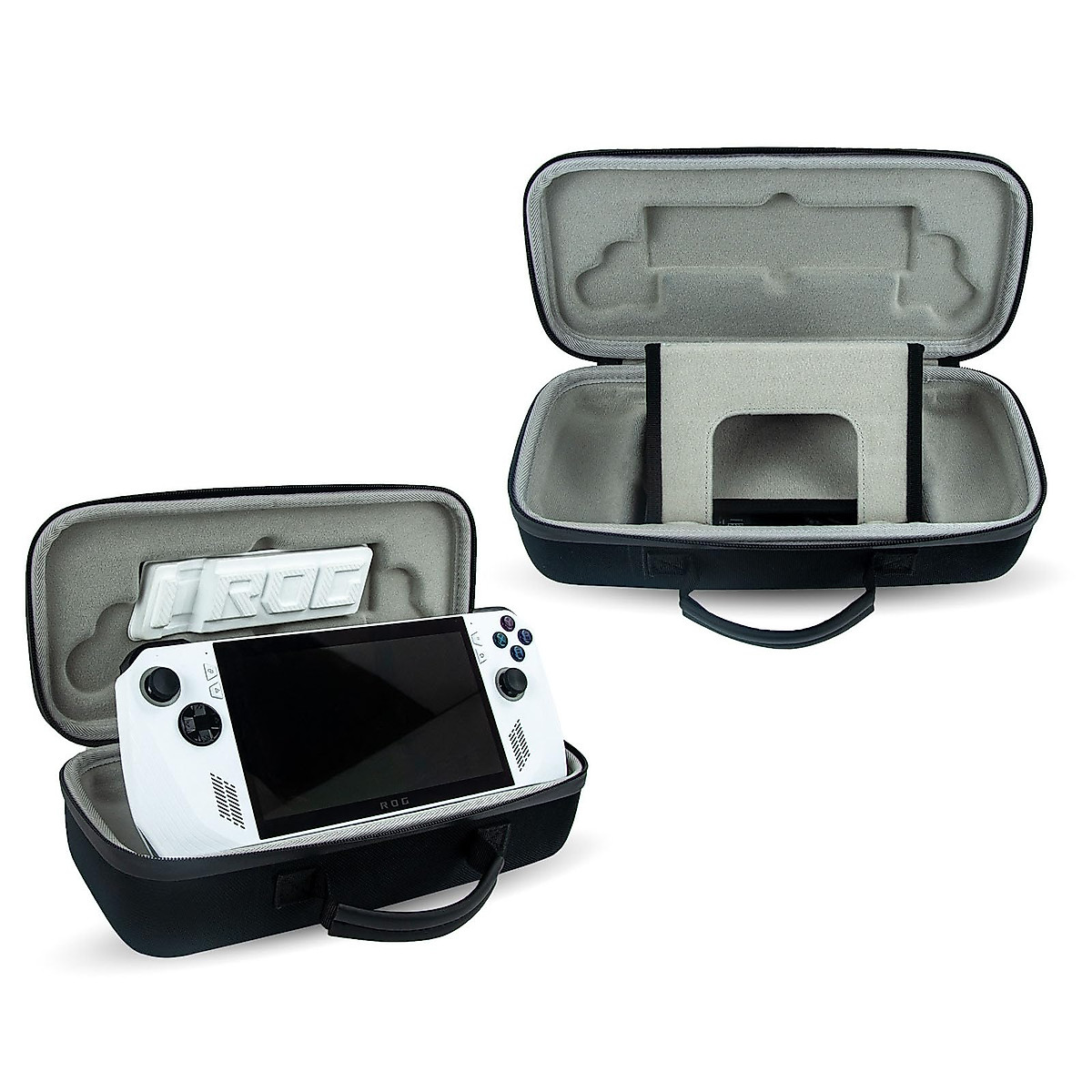 Hzycwgone Hard Case Bag for ASUS ROG Ally 7" 120Hz Gaming Handheld,ROG Ally Stand Carrying Case with Extra Room for Cable,Charger & Cards