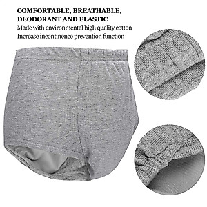 Adult Cloth Diaper, Soft Cloth Diapers for Adults Elderly Cloth Diaper Nappy Care Incontinence Care Panties Reusable Cloth Diaper Cover Washable Underwear for Elderly Patients Pregnant Women Pants (L)