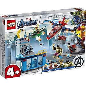 LEGO Marvel Avengers Wrath of Loki 76152 Building Toy with Marvel Avengers Minifigures and Tesseract; Great Gift for Kids Who Love Captain Marvel, Iron Man and Thor (223 Pieces)