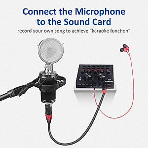 DREMAKE Female XLR to Jack 3.5mm Stereo Audio Cable, 6FT 3.5mm to XLR Unbalanced Cable, XLR to 1/8'' 3.5mm Extension Microphone Cable, Male 3.5mm to Stereo XLR 3-Pin Female Patch Cord for PCs, Phones