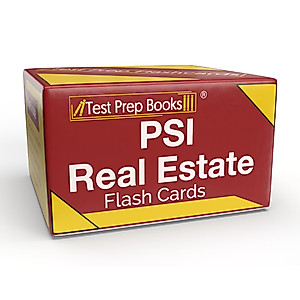 PSI Real Estate Exam Prep Study Cards: PSI Real Estate Review with Practice Test Questions for The National License [Full Color Cards]