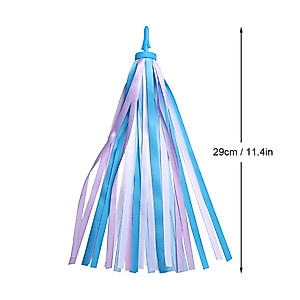 Paliston 1 Pair (2pcs) Bike Handlebar Streamers Scooter Grips Streamers Tassel Ribbons for Boys Girls Style 5