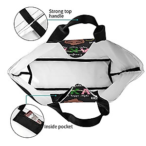 Eqmovwsy Sorority Tote Bag Gifts for Women, Reusable Travel Bag Kitchen Grocery Bags, Foldable Shopping Tote for Women Girls (nv)