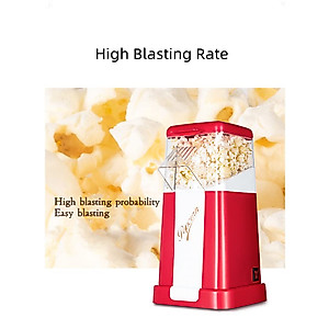 1200W Small Household Popcorn Maker Oil Free and Low Heat Popcorn Maker Machine Air Popcorn Popper for Party,Date,Childrens Birthday