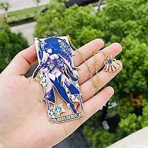 Genshin Impact Venti Metal Bookmark - Hot Game Genshin Impact Anime Figure Venti Barbatos Unique Bookmarks for Men Women Girls Book Lovers Readers (9pcs)