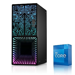 Gaming PC Desktop Intel core i7 8th Gen, TechMagnet Horizon+, AMD RX-550 4GB DDR5, 16GB RAM, 256GB SSD, HDMI, DVI, VGA, RGB Keyboard, Mouse, Wi-Fi, Windows 11 Homefessional (Renewed)