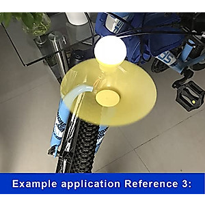 QINIZX 6.9Inch Plastic Fan Blade 11-Leaves with 0.078" Round Bore Motor Accessories Replacement for Electric Fan Blades or DC Power Motor Wind Turbine Electricity Generator Blades Model, 1PC