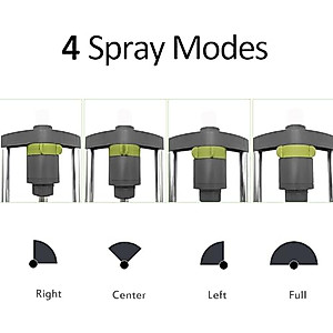 Lawn Sprinkler, Metal Oscillating Sprinkler with Brass Nozzles, Water Sprinkler for Lawn Covers up to 3,600 Ft, Includes Spray Jet Cleaning Needle, Grey