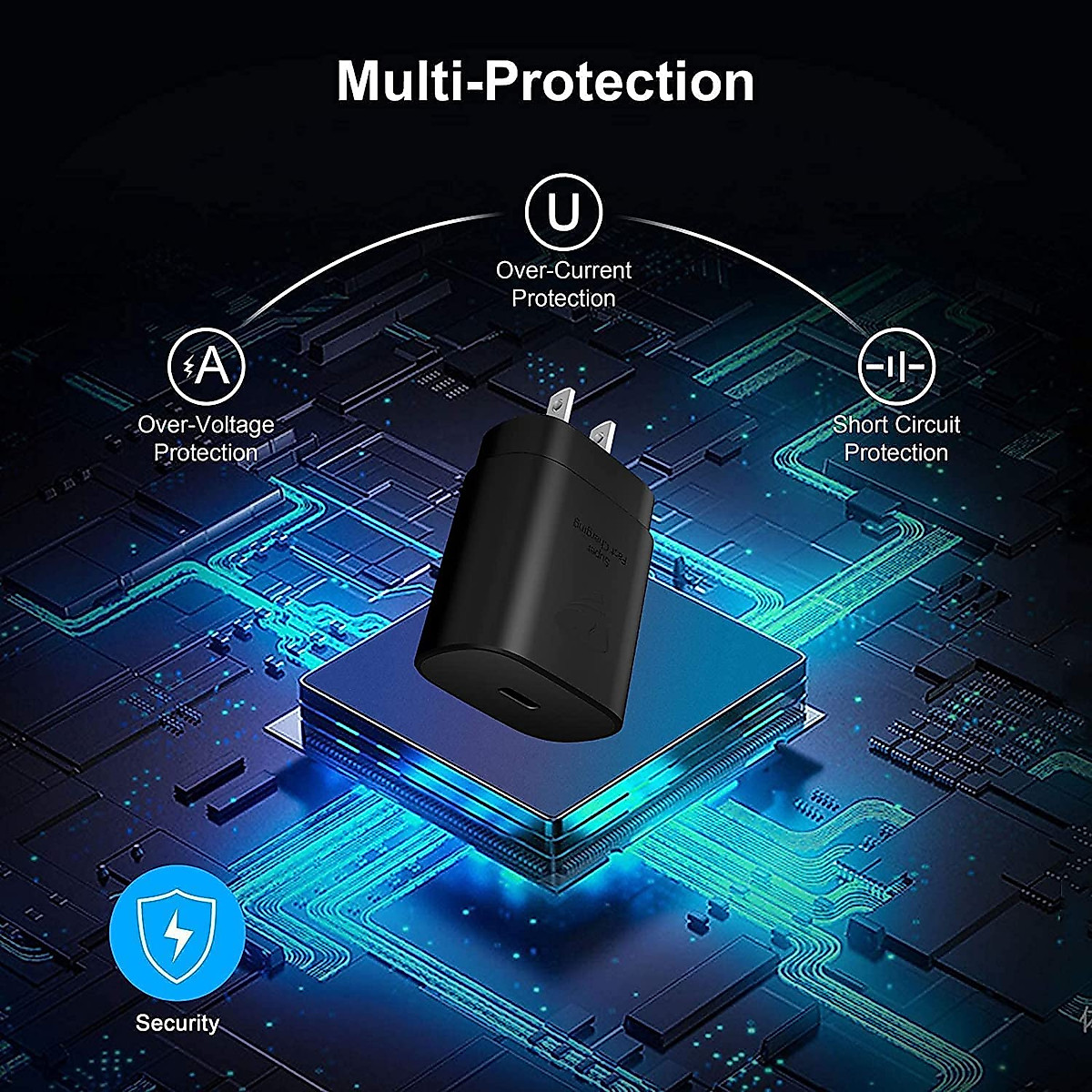 USB C Wall Charger 25W Fast Charger Block PD Power Adapter for iPhone 13/13 Mini/13 Pro/13 Pro Max/12/11, iPad Pro/Mini, Google Pixel 4/3, Samsung Galaxy S20 S10 and More (Black)