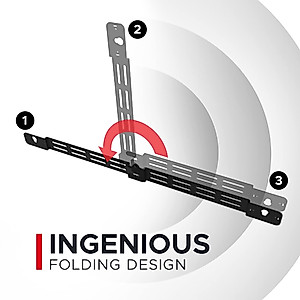 Soundbass Arc TV Mount, Black, Compatible with Sonos Arc Mounting Bracket for TV, Full Hardware Kit Included, Arc Soundbar, Designed in The UK