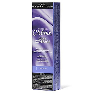 L'Oreal Paris Excellence Creme Permanent Hair Color, Dark Brown No.4, 1.74 Ounce