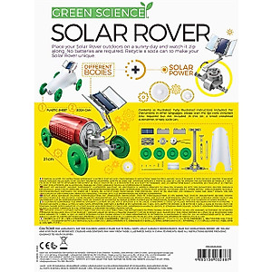 4M Green Science Solar Rover, DIY STEAM Powered Kids Science Kit, Boys & Girls Ages 5+