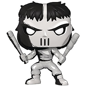 POP Teenage Mutant Ninja Turtles - Casey Jones (PX Previews Exclusive) Black & White Chase Funko Vinyl Figure (Bundled with Compatible Box Protector Case)