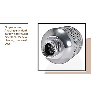 PATSONᵀᴹ 3 Pack Aluminum Bubbler Sprinkler Heads for Drip Irrigation Comes with 3 Spare Rubber Washers - Bubbler Dripper Bulb Gentle Watering System Soaker for use with Garden Hose