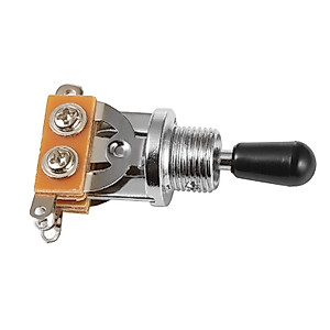 Randon 3 Way Short Straight Guitar Toggle Switch Pickup Selector with Tip Knob Caps Compatible with Gibson Toggle Les Paul Electric Guitars