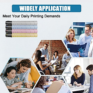 RIOMAN TN514 Toner Cartridge Compatible with Chip Replacement for Konica Minolta High Yield Compatible for Konica Minolta Bizhub C458 C558 C658 Toner Printers Combo Pack