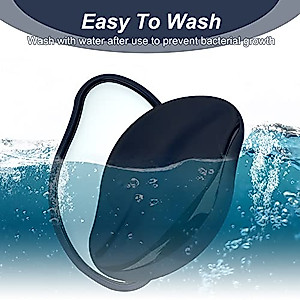 Crystal Hair Eraser,Reusable Crystal Hair Remover Magic Painless Exfoliation Hair Removal Tool, Magic Hair Eraser for Back Arms Legs Fast & Easy Crystal Hair Eraser for Women and Men -Ink Blue