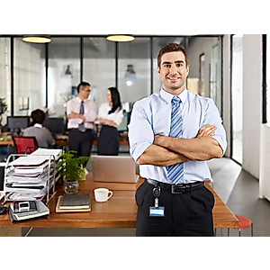 selizo 12 Packs Retractable ID Badge Card Holder Carabiner Badge Reel with Belt Clip and Key Ring, Assorted Colors