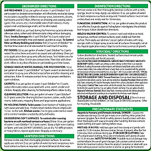 OdoBan Disinfectant Concentrate and Odor Eliminator, 2 Gallons, Original Eucalyptus Scent