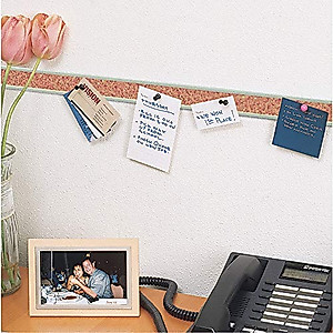 Quartet Bulletin Bar Strip, Cork Board, 48" x 1", Aluminum Frame, Beige (2006)