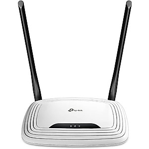 TP-Link N300 Wireless Extender, Wi-Fi Router (TL-WR841N) - 2 x 5dBi High Power Antennas, Supports Access Point, WISP, Up to 300Mbps