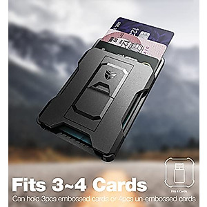 Dexnor Phone Card Holder with Foldable Back Stand, Adhesive Phone Wallet Pouch Sleeve Stick on PC Credit Card ID Case with Finger Grip Kickstand for Most Smartphones (Black)