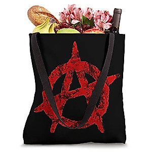 Anarchist Symbol Distressed Political Anarchy Rock Star Gift Tote Bag