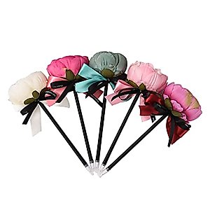 STOBOK 5 Pcs Flower Signature Pen Funny Ballpoint Pens Flower Pen Stylus Pen Stationery Pen Creative Pen Writing Pen Fountain Pen Colour Pencil Korean Version Office Accessories