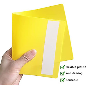 12 Packs Library Book Dividers for Shelves with Stickers, 6"x 12" Assorted Colored Bookshelf Markers to Organize School Library OR Home Library, Classroom and Teacher Supplies