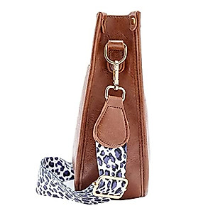 FjcCfrFw Purses for Women Crossbody Bag,Leather Cross body Hobo Purse,Guitar Leopard Strap Handbag