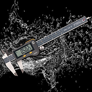 Fowler 54-100-167-0, Swiss Ultra-Cal Vi Digital Caliper With 0-6"/150MM Measuring Range,Grey