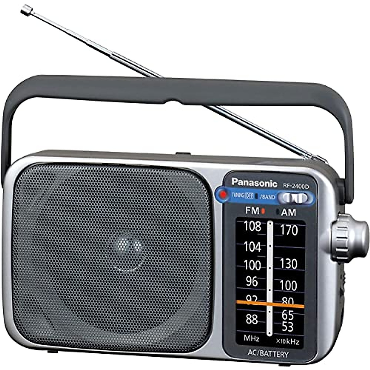 Panasonic RF-2400 AM/FM Radio, Silver