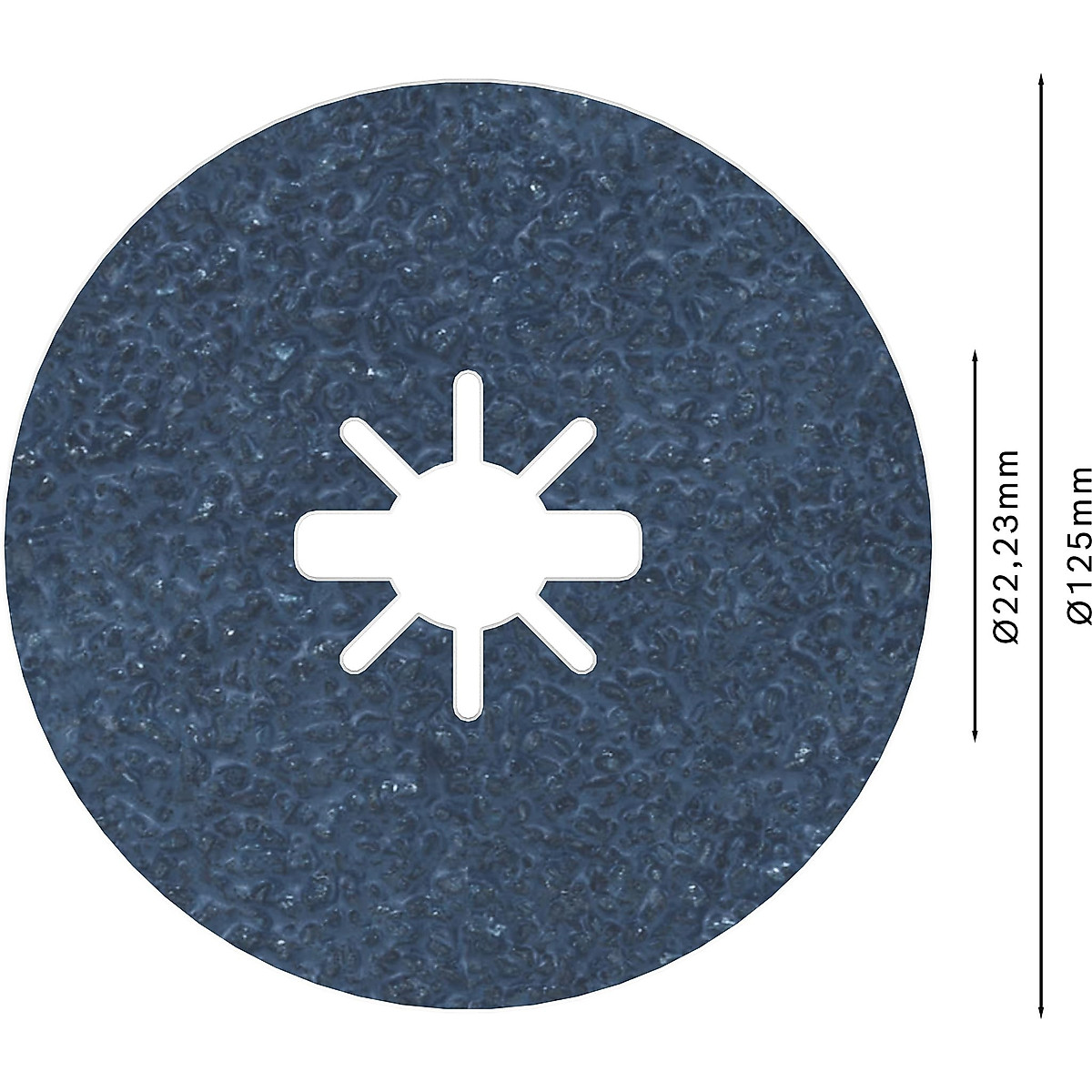 Bosch Professional 2608619163 Fibre Sanding Discs Best for Metal, X-Lock, R574, Diameter 125 mm, Grit 100, Bore Diameter 22.23 mm