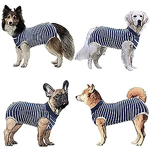 L1HMPET Dog Surgery Recovery Suit Puppy Medical Vest, Dog Surgical Suit,After Surgery Wear, Home Indoor Pets Clothing (L)