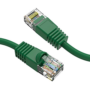 Cable Central LLC Cat 6 Ethernet Cable 100 Feet (10 Pack) High Speed Internet Patch Cord Cat 6 with RJ45 Connector - Green UTP Booted 100 Ft Computer Network Cable, Internet Cable, Cat 6 Cable