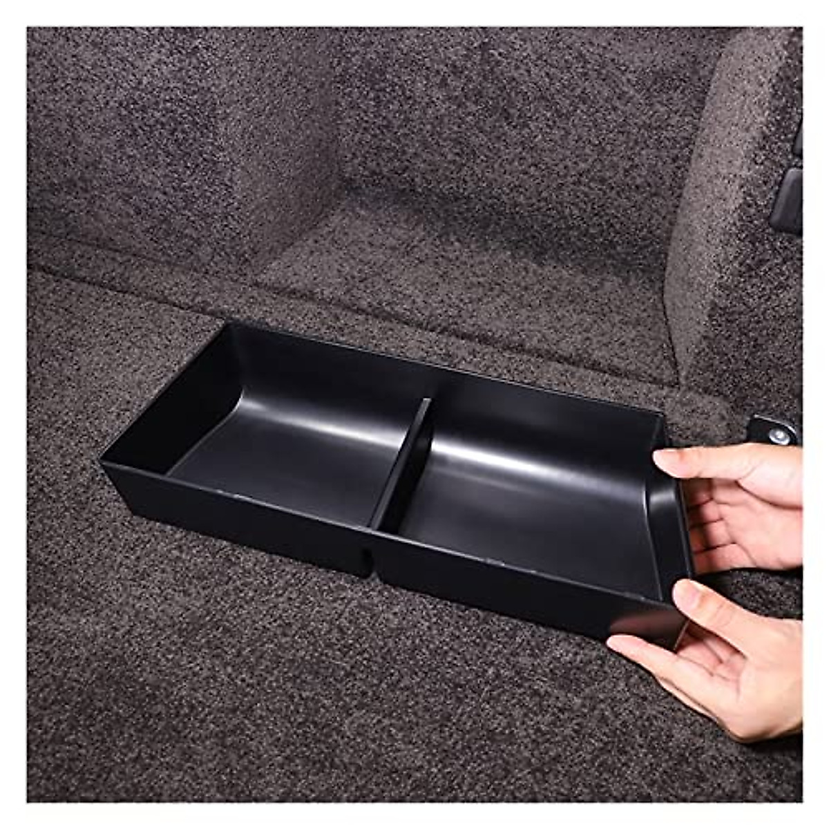 PSKOO ABS Black Compatible with Land Rover Range Rover Vogue 2013-2022 Car Trunk Side Storage Board Organizer Box Car Accessories