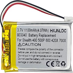 HXJNLDC 3.7V 803040 1100mAh Battery Replacement for Turtle Beach Ear Force Stealth 400 420X 500P 600 700X Gen 2 Wireless Surround Sound Gaming Headset