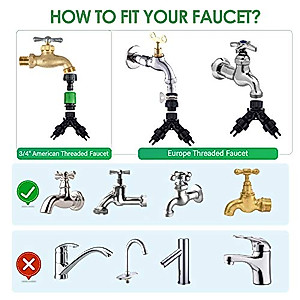 40m/132ft Irrigation Hose, 163Pcs Garden Irrigation System Micro Drip Irrigation Kit with Y Hose Splitter & 4 Types Nozzles & 5 Tubing Valves, DIY Auto Plant Watering Kit Misting Cooling System